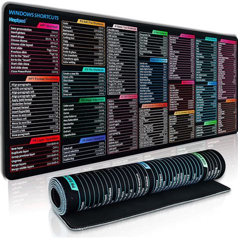 Windows Pptpscdraiprwordexcel Alfombrilla De Mouse Grande Para