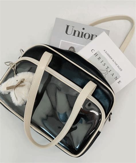 키링무료증정 포니포니 투명 포켓 숄더백 봄 여름 가을 겨울 사계절 둥근 사각 가방 지퍼 크로스백 대학생 심플 가벼운 데일리백 기본템 빅사이즈 스트랩 끈조절 에이블리