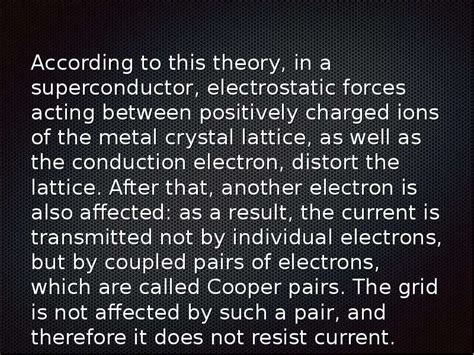 Bcs Theory Of Superconductivity презентация доклад проект скачать
