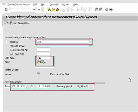 Sap Pir Planned Independent Requirements