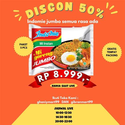 Jual Indomie Goreng Jumbo 5 Pcs Shopee Indonesia
