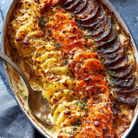 Cheesy Root Vegetable Gratin Best Winter Side Yummy Temple