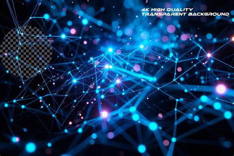 Premium Psd Holographic Coding Structure Network Of Nodes On