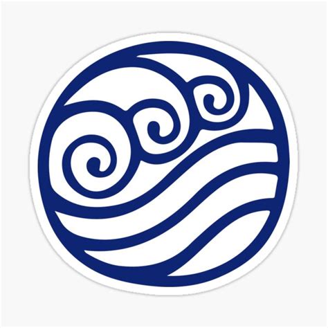 Waterbending Blue Sticker For Sale By Daljo Redbubble