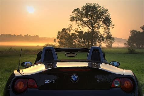 Hd Wallpaper Bmw Z4 Convertible Parked On Green Grass Field During