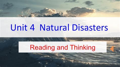 [英语]人教版 2019 必修第一册unit4 Natural Disasters Reading And Thinking课件 共23张