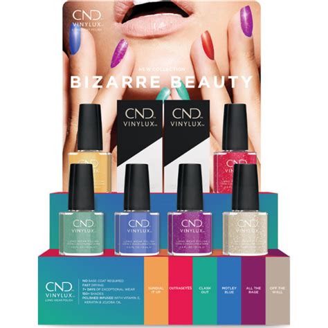 Cnd Vinylux Bizarre Beauty Pop Display Four Seasons Wholesale