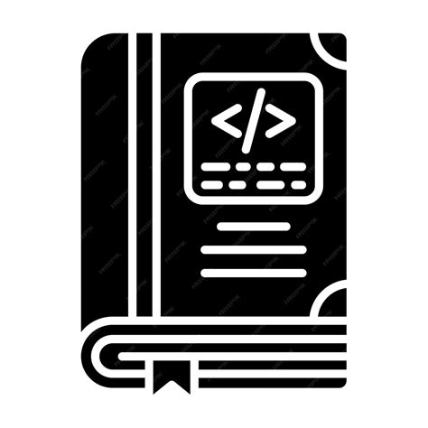 Premium Vector Coding Book Icon