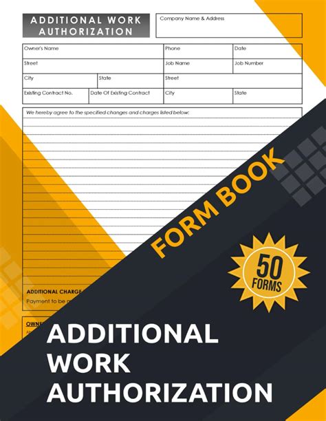 Additional Work Authorization Forms Book Use This Form For Obtaining