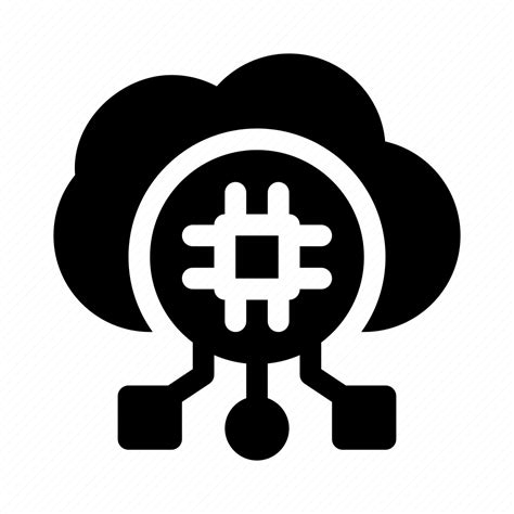 artificial intelligence reverse engineering cloud server icon