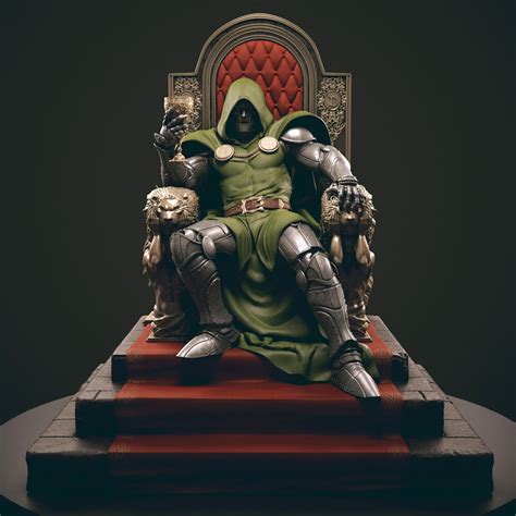 Dr Doom Statue 3d Print Model By 3dprintingdesigner