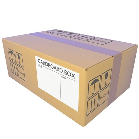 Office Cardboard Packing Box 6 3d Model Turbosquid 2096888