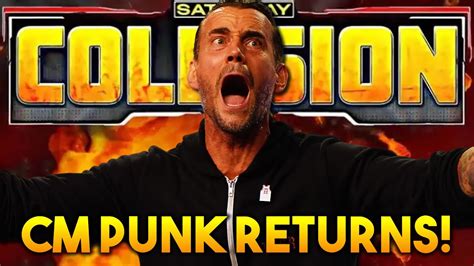 AEW Collision PREMIERE Episode LIVE STREAM Reactions CM Punk Returns