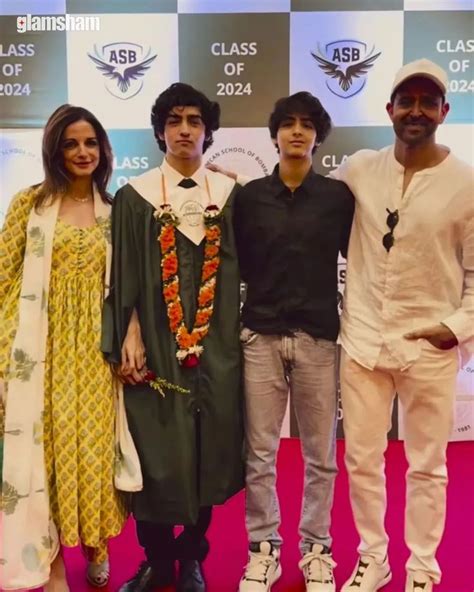 Glamshamcom On Instagram Hrithik Roshan And Ex Wife Susanne Khan Attended Their Son Hrehaans