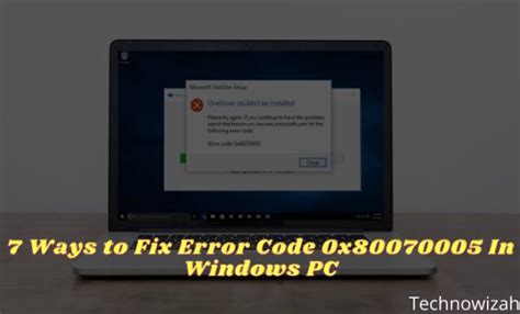 7 Ways To Fix Error Code 0x80070005 In Windows Pc 2025 Technadvice
