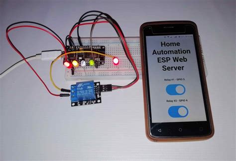 Home Automation With Esp Web Server Relay Module Control Appliances From Local Network Artofit
