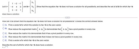 Solved B1 1 2 1 Let A 4 4 And B B2 Show That The Chegg