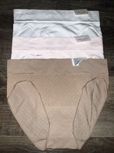 Warners ~ 3 Pair Womens Seamless Bikini Underwear Panties Stretch C