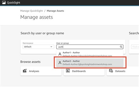 Govern And Manage Permissions Of Amazon Quicksight Assets With The New