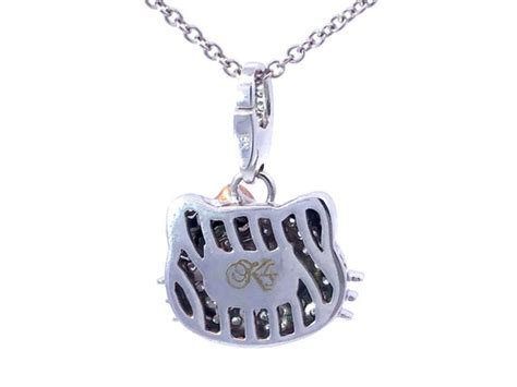 Kimora Lee Simmons Sanrio Hello Kitty 18k White Gold Gem