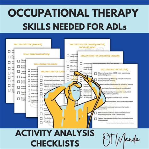 Skills Need For Adls Ot Activity Analysis Occupational Therapy