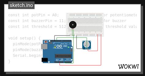 Potentio With Buzzer Wokwi Esp32 Stm32 Arduino Simulator Potentio With Buzzer Wokwi Esp32 Stm32 Arduino Simulator