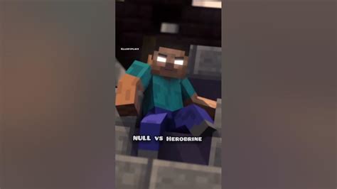 Null Vs Herobrine 1v1 Shorts Minecraft Viral Youtube