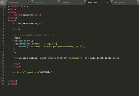 Nunung Ead Membuat Form Login Menggunakan Database Php Myadmin