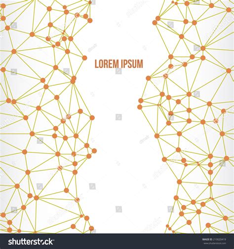 Abstract Technology Background Connected Dots Illustration Stock