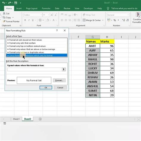 Excel Conditional Formatting Using Formula Shorts Protip Youtube