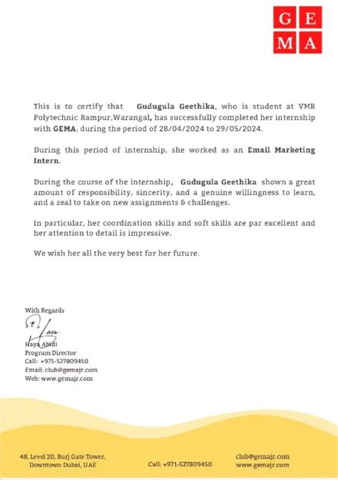 Geethika Gudugula On Linkedin I Have Complete My Internship A Few Days Back As An Email