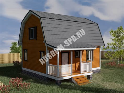 Дачные каркасные дома под ключ проект Елец