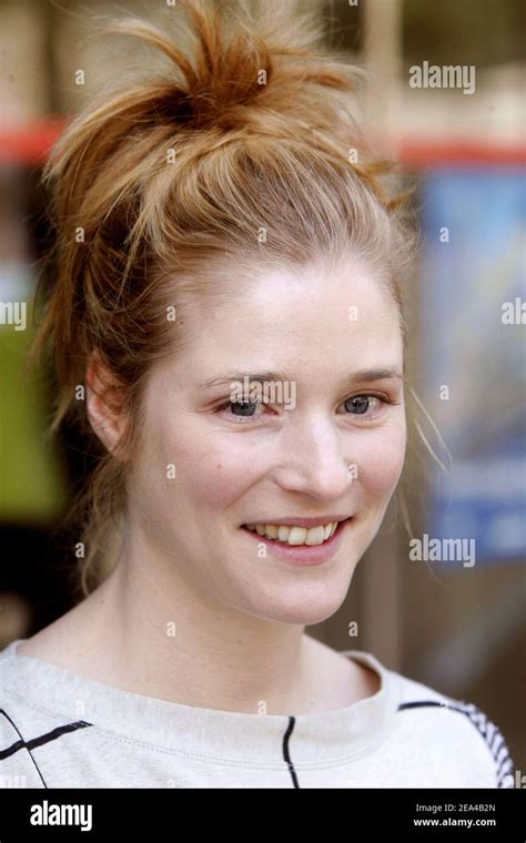 French Actress Natacha Regnier Poses For Photographers During A