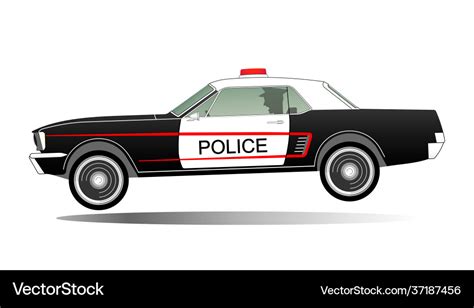 Police Car Royalty Free Vector Image Vectorstock