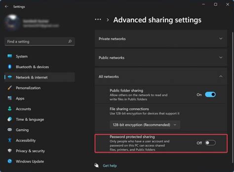 How To Disable Password Protected Sharing In Windows 11