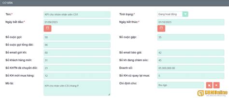 Managing Kpi Longphatcrm