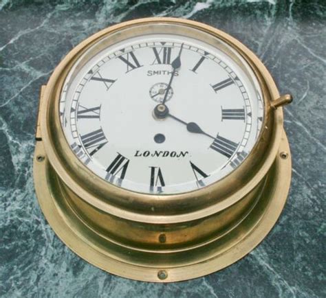 Vintage Smiths Brass Marine Ships Bulkhead Clock With Quartz Battery Movement Antique Price
