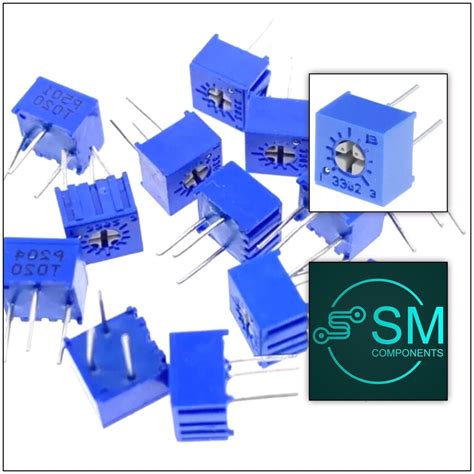 3362p Trimmer Potentiometer 13 Values 13 Piece Variable Resistor 100r