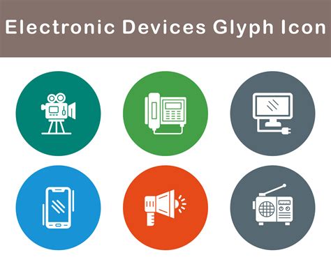 Electronic Devices Vector Icon Set Vector Art At Vecteezy