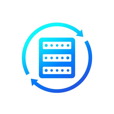 Server Backup Icon On White 34946637 Vector Art At Vecteezy