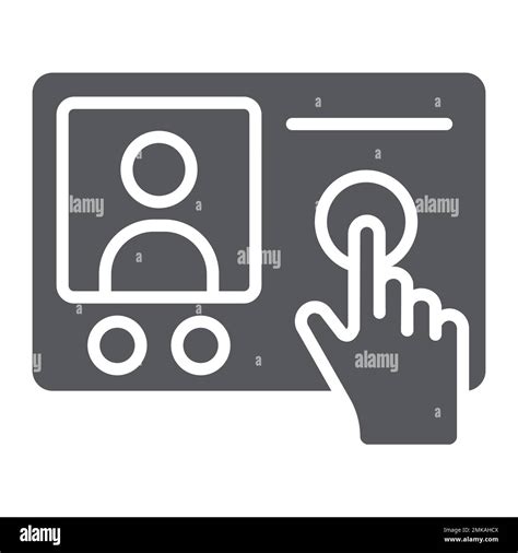 Intercom Telephone Glyph Icon Communication And Electronic Phone Sign Vector Graphics A