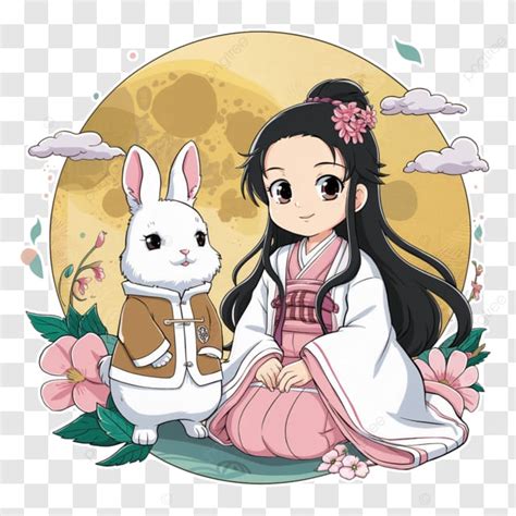 Cartoon Classical Characters Mid Autumn Festival Hand Drawn Elements