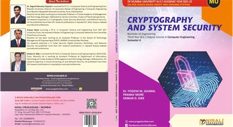It Faculty Publishes Two Books On Cryptography Famt