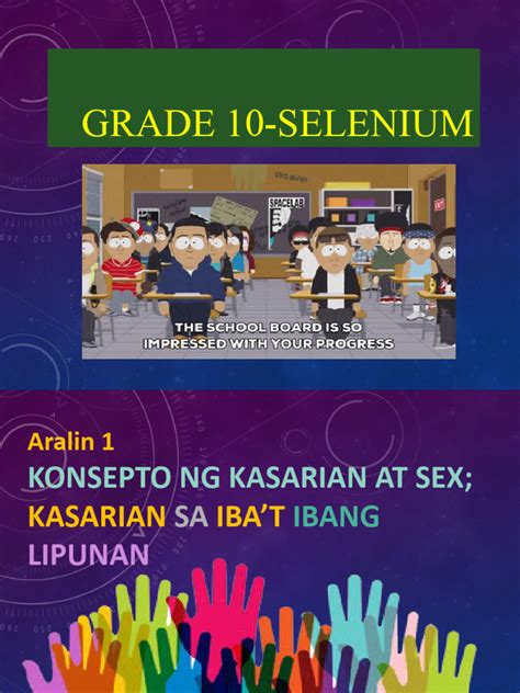 Aralin 1 Konsepto Ng Kasarian At Sex At Sa Ibat Ibang Lipunan Pdf