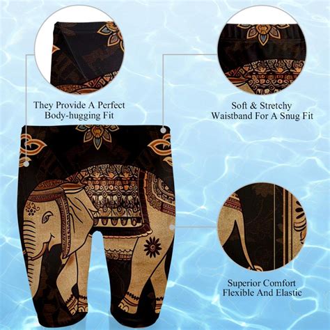 Jammers For Men Mens Athletic Swimwear Jammers Ethnic Tribal Brown