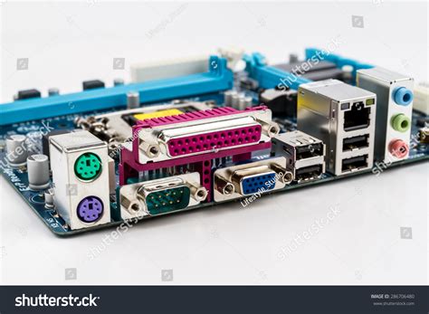 Back Panel Connectors Computer Motherboard On Stock Photo 286706480 Shutterstock