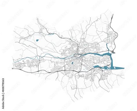 Map Of Cork Ireland Detailed City Map Metropolitan Area Border