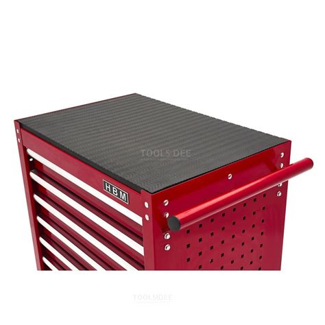 Carro Portaherramientas De Carga HBM Rojo Modelo Toolsidee