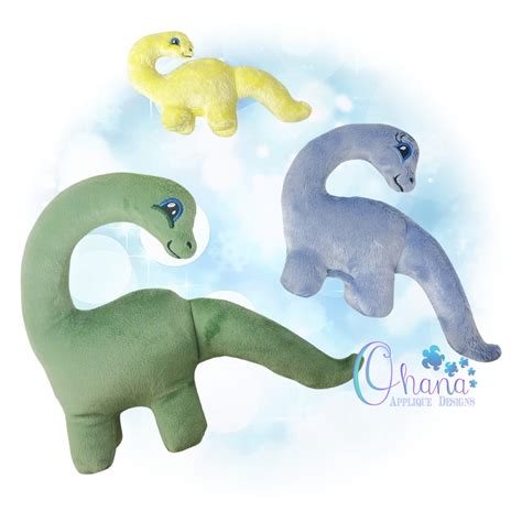 3d Standing Long Neck Stuffie Design Ohana Applique Designs
