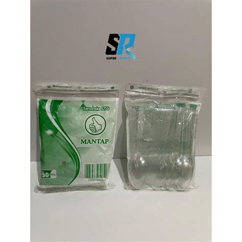 Jual Sendok Plastik Sendok Pudding Sendok Makan Plastik Isi 50 Pcs Shopee Indonesia